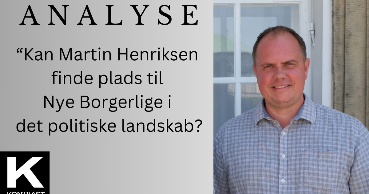 Martin Henriksen får i dag et parti, men har ikke noget at have det i